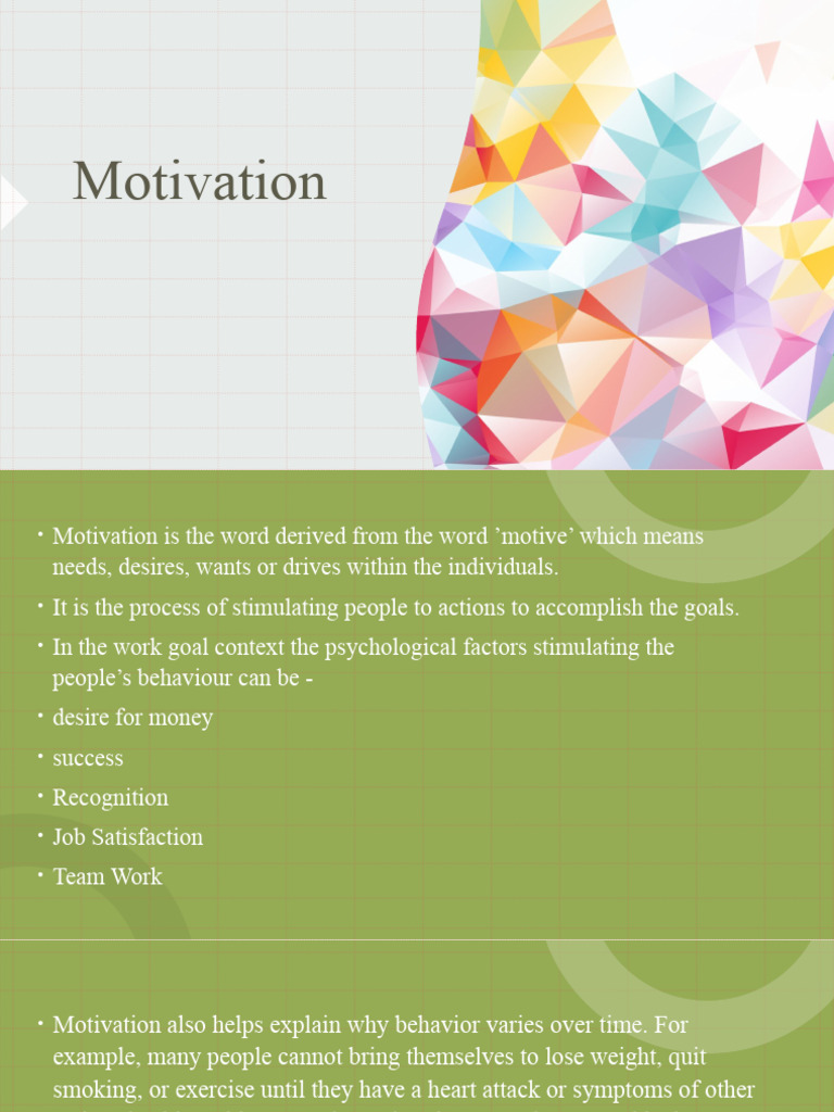 Motivation | PDF