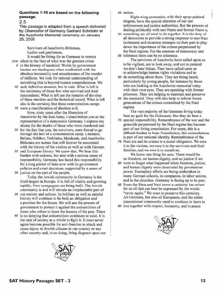 History Passage SET - 2.5 | PDF