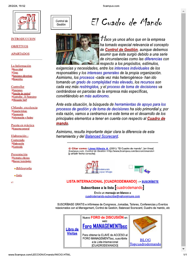 6 El Cuadro de Mando | PDF