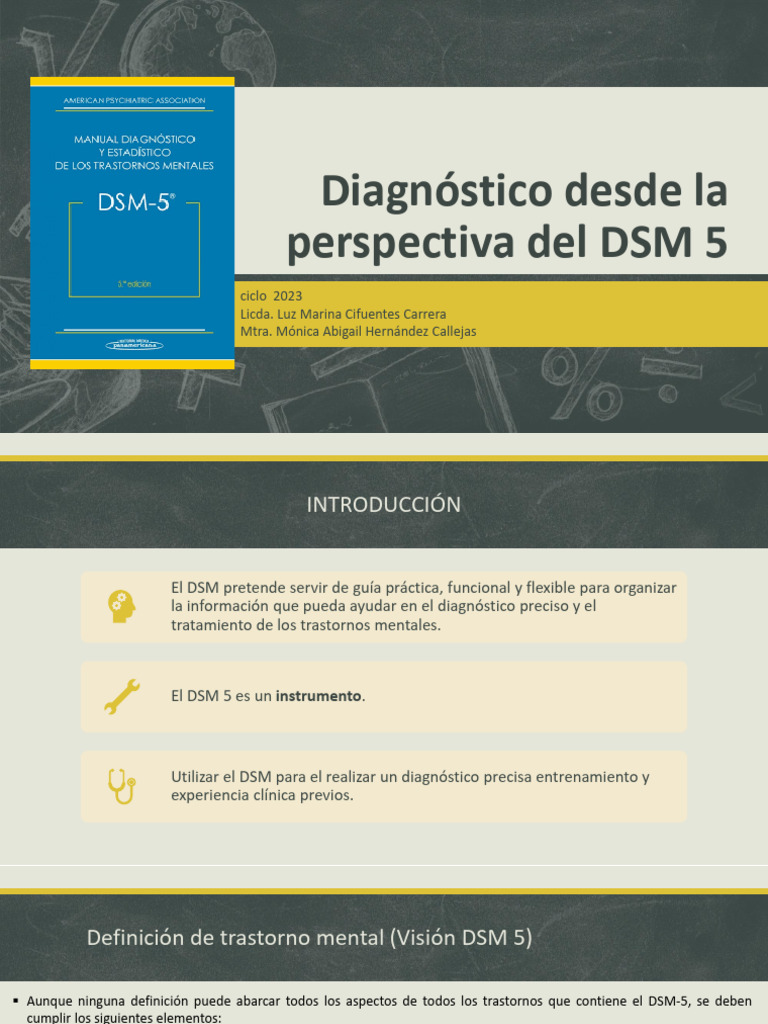 Diagnóstico de Trastornos Mentales DSM-5 | PDF | Relaciones personales ...