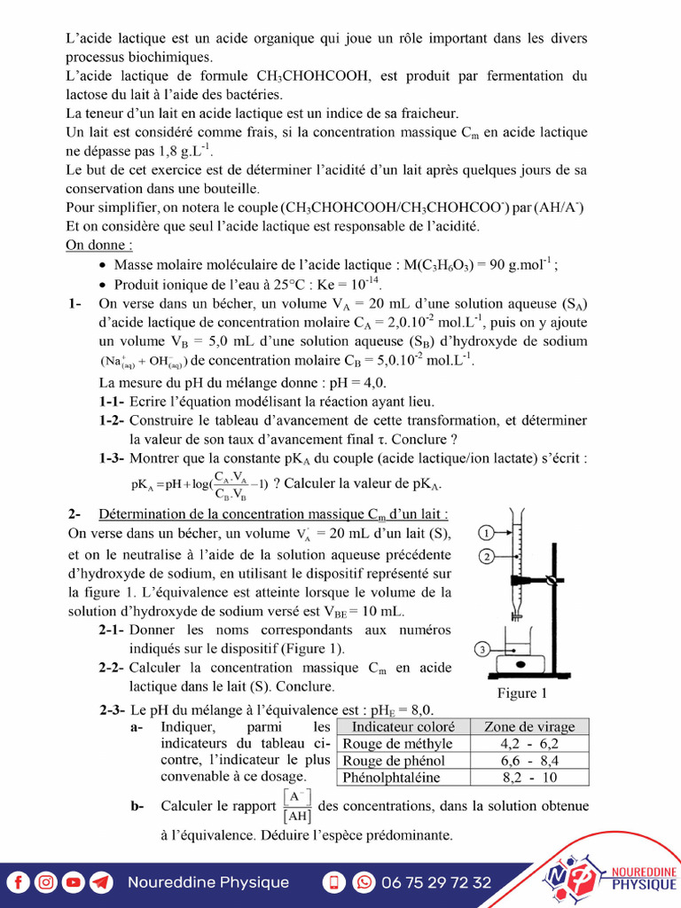 Dosage (Exercice + Correction) | PDF