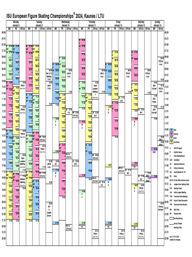 EC2024 ColouredTimeSchedule | PDF