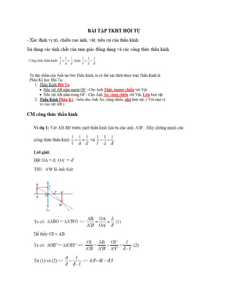 BÀI TẬP TKHT HỘI TỤ 03.02 | PDF