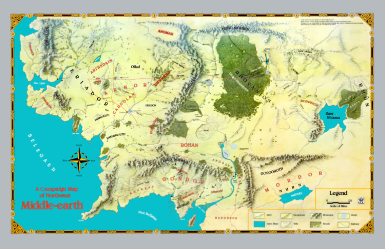 MERP 2008 - Campaign Map of NW Middle-Earth | PDF