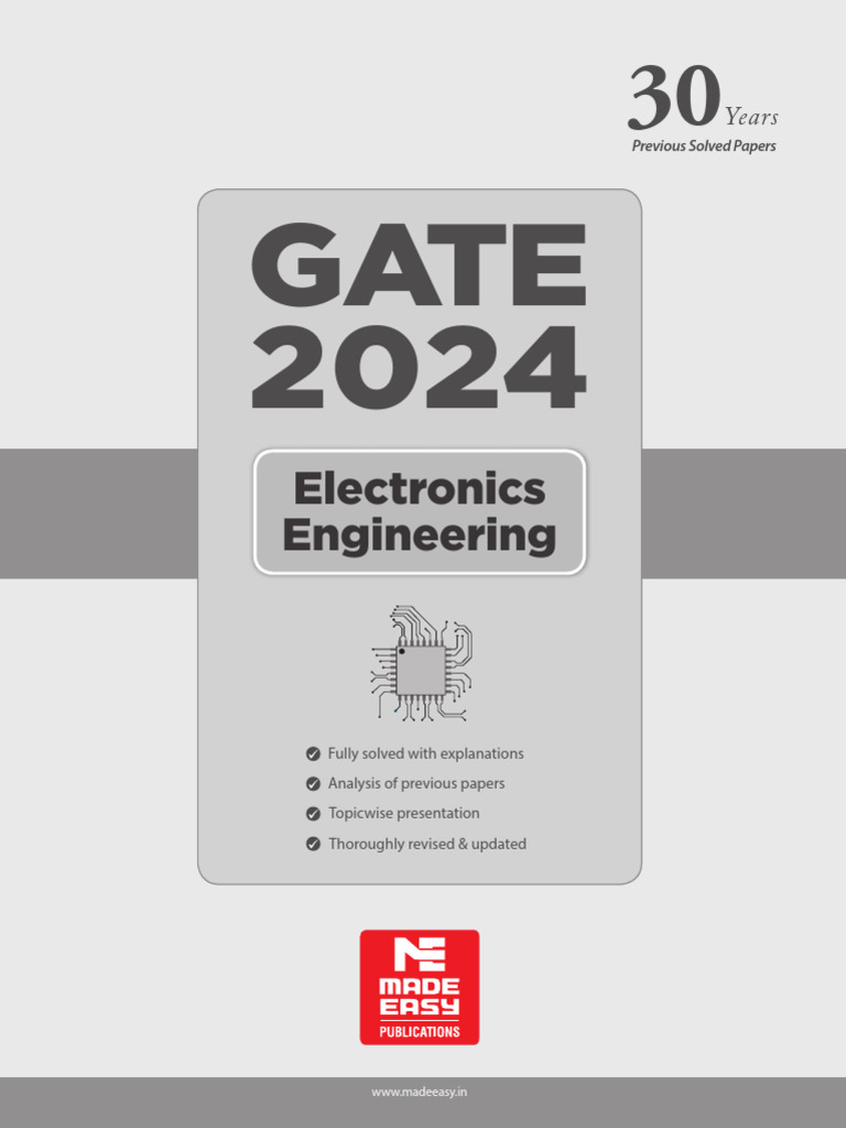 EC GATE Solved Papers - 2024 | Download Free PDF | Electronics ...