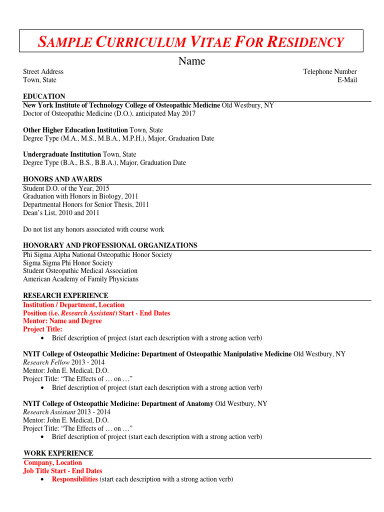 NYITCOM SampleCVForHandout 1113 | PDF | Self-Improvement