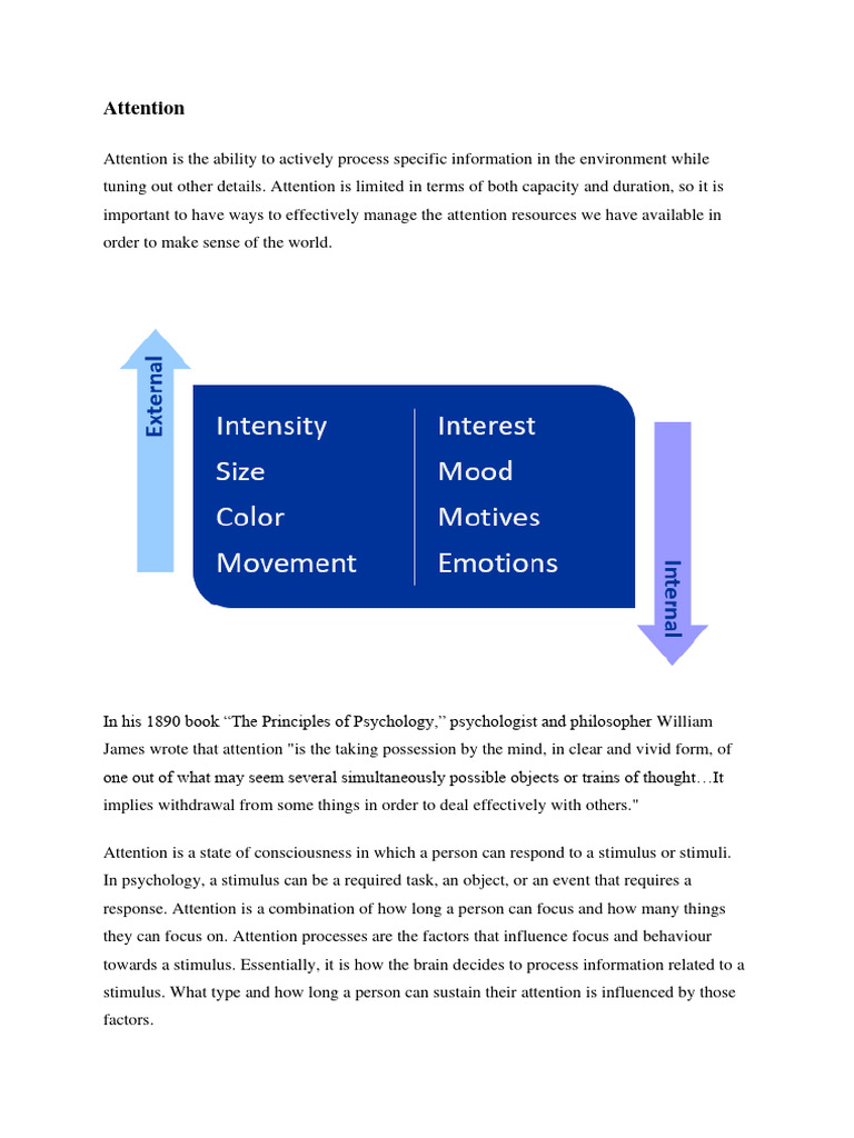 Attention | PDF | Attention | Cognitive Psychology