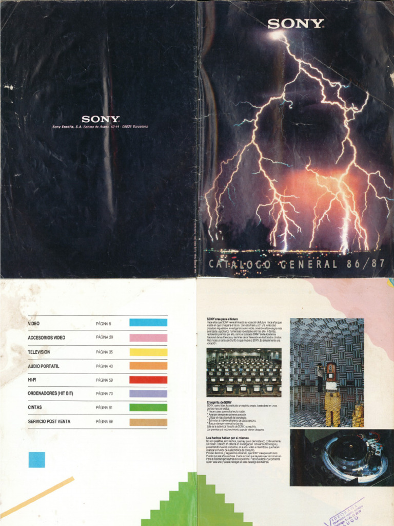 Sony 1986 1987 Catalogue | PDF