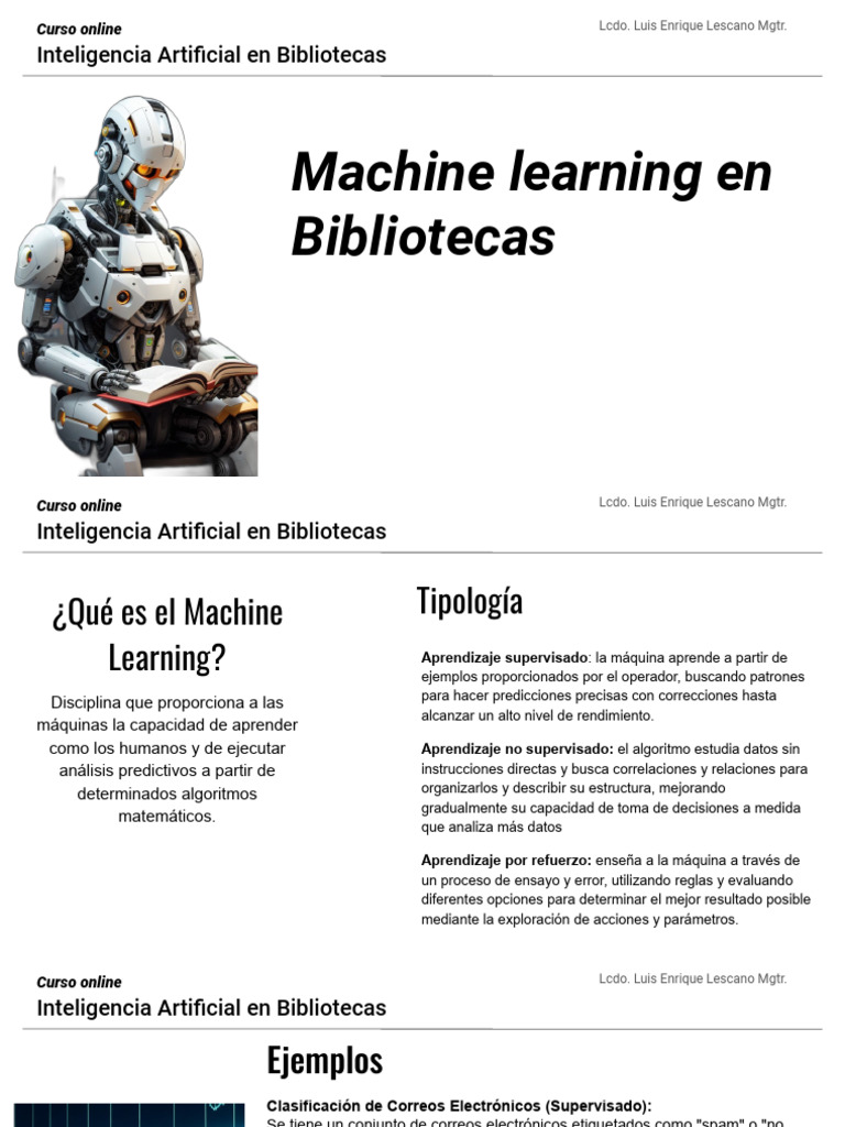 Machine Learning y Bibliotecas | PDF | Inteligencia artificial ... Machine Learning y Bibliotecas | PDF | Inteligencia artificial ...