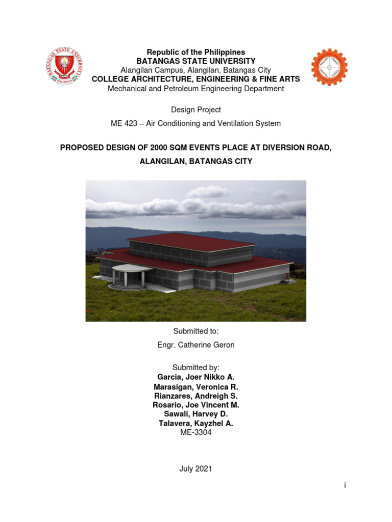 Group4 - 3304 - Design Project in Air Conditioning Ventilation System | PDF