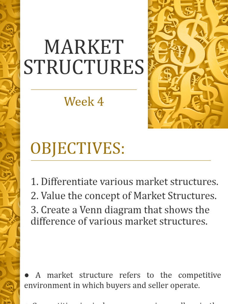 Week 2 Market Structures | PDF | Perfect Competition | Monopoly
