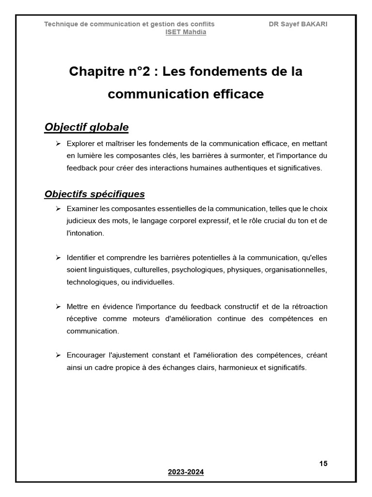 Chapitre N°2 | PDF