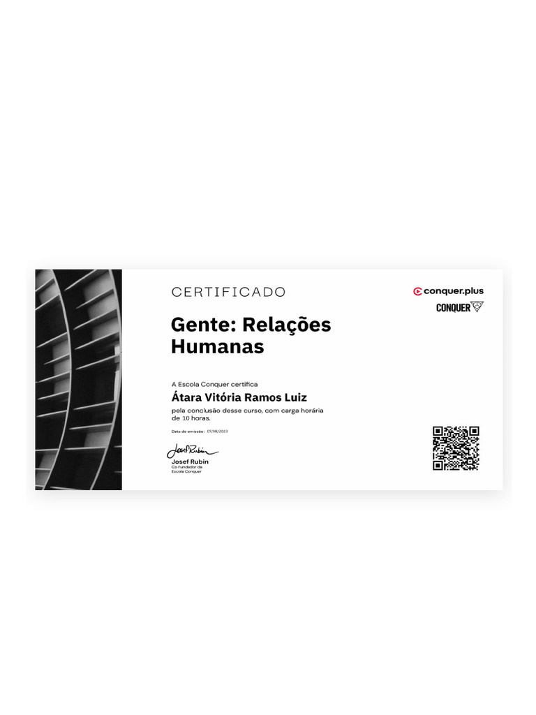 Certificado Conquer | PDF