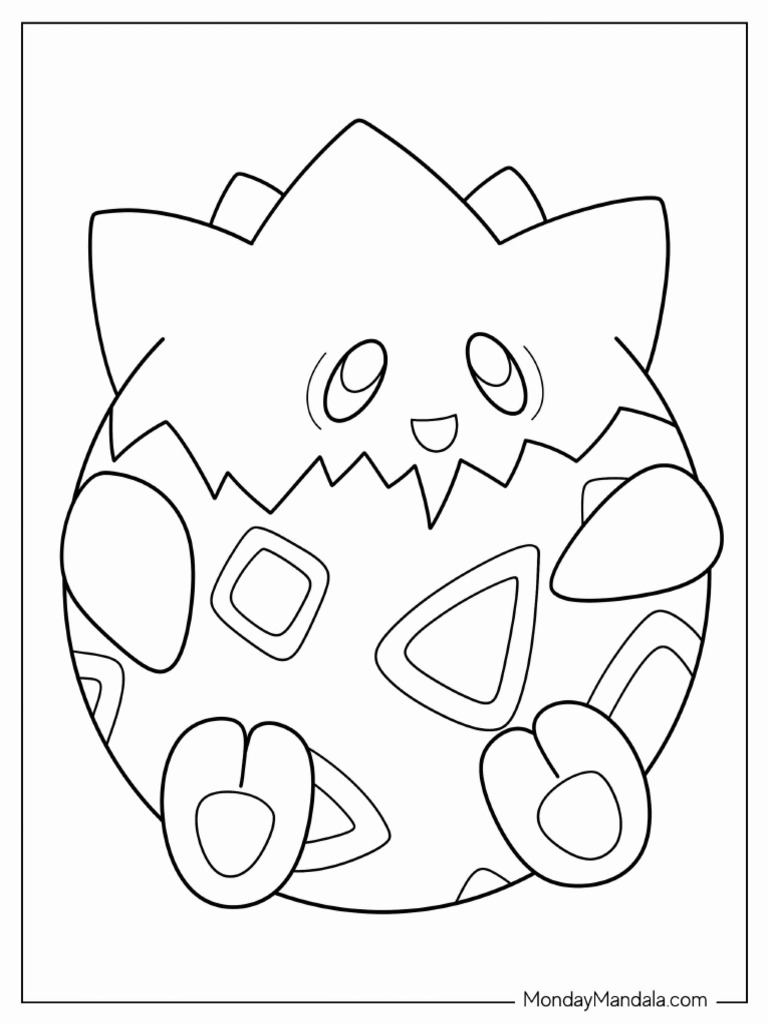 Pokemon Togepi Coloring | PDF
