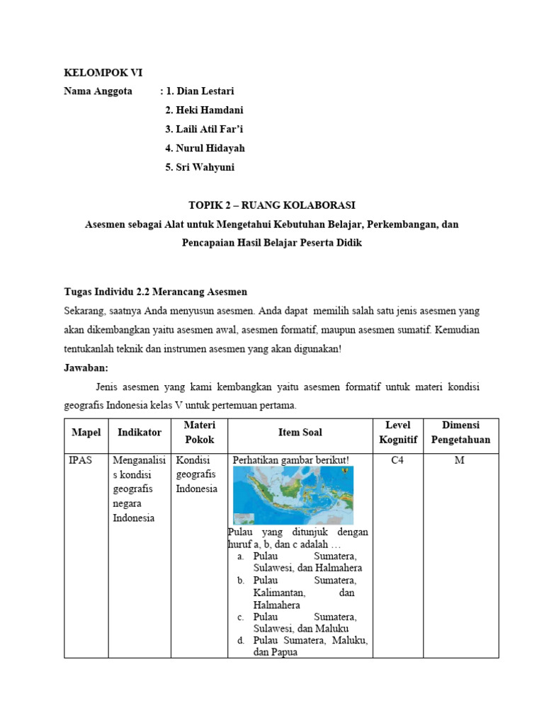 Tugas Individu 2.2. Menyusun Instrumen | PDF