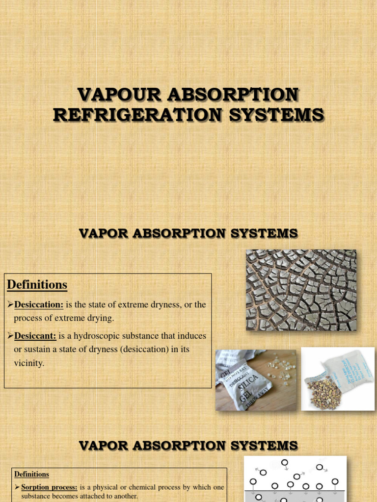 Absorption Systems | PDF | Adsorption | Gases