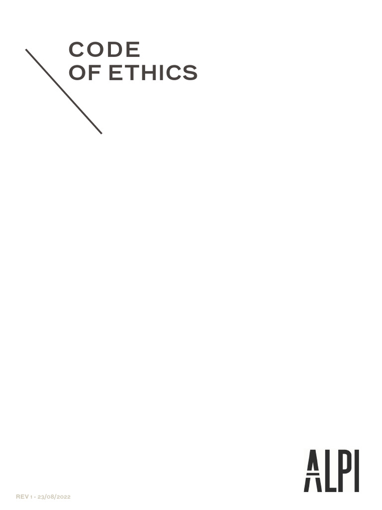 ALPI Code of Ethics ENG | PDF