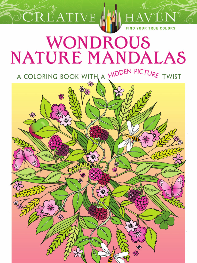 Creative Haven 12 - Wondrous Nature Mandalas A Coloring Book | PDF