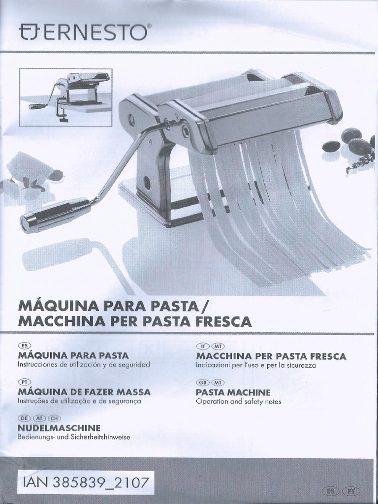 La Máquina para Hacer Pasta de Lidl | PDF