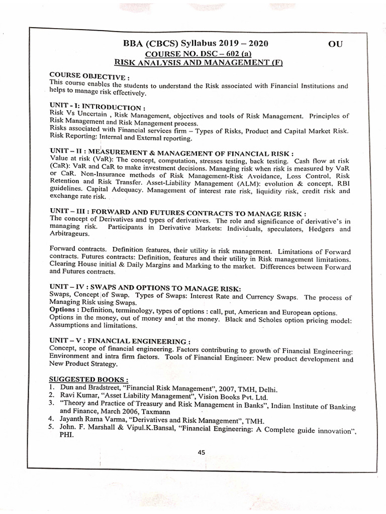 Bba Ra&m Unit 1 TN | PDF