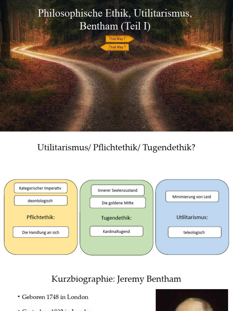 Utilitarismus, Bentham (Teil I) | PDF