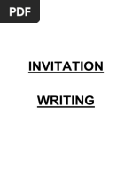 Class 12 - English - Writing Skill - Invitations and Replies - Format ...