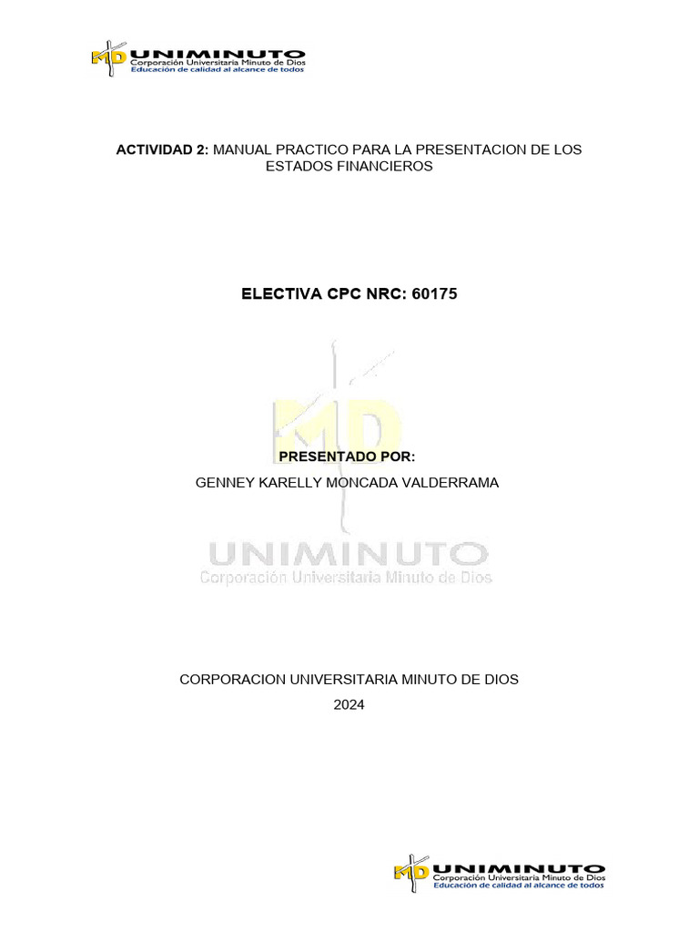 ACTIVIDAD 2 Electiva CPC | PDF