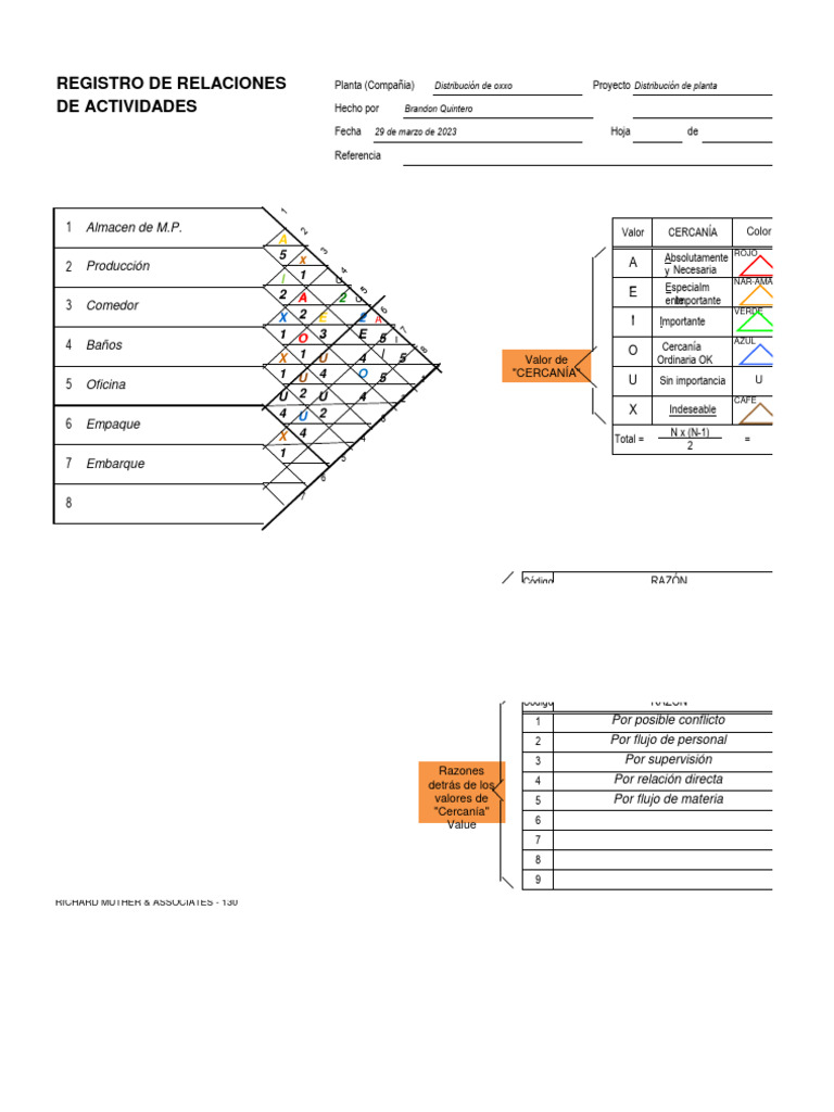 Diagrama Diamante 8 (Registro de Relaciones) Brandon | PDF