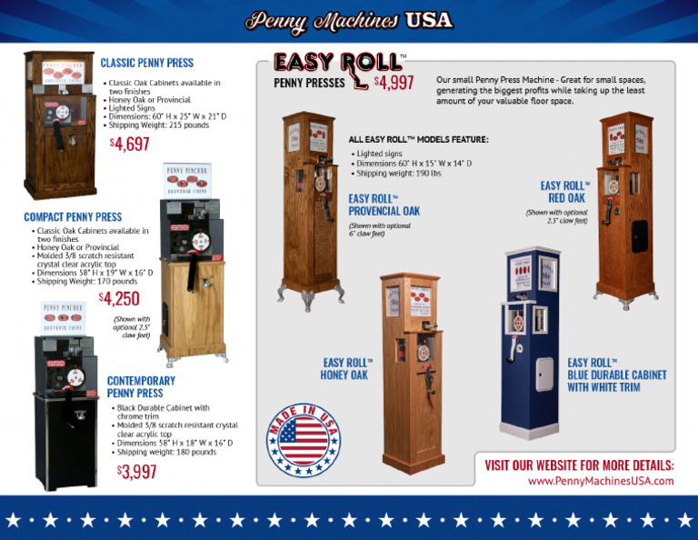 PennyMachinesUSA PriceSheet | PDF