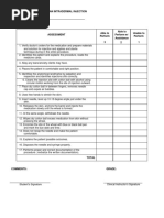 APhA Injection Technique Assessment Form | PDF | Injection (Medicine ...