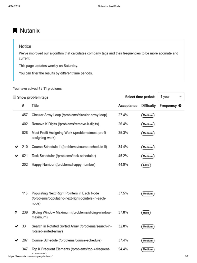 Nutanix Leetcode Pdf Computing Theoretical Computer Science 4581