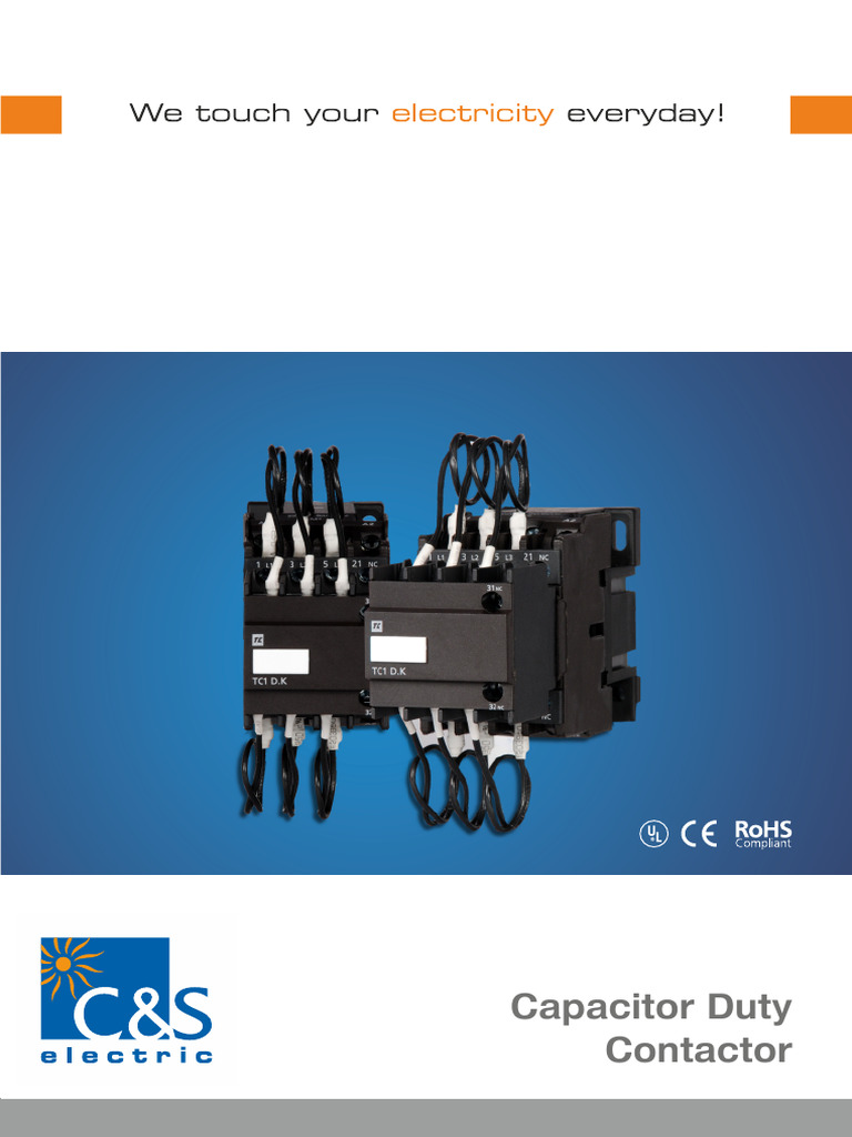 Capacitor Duty Contactor 1 | PDF | Capacitor | Mains Electricity