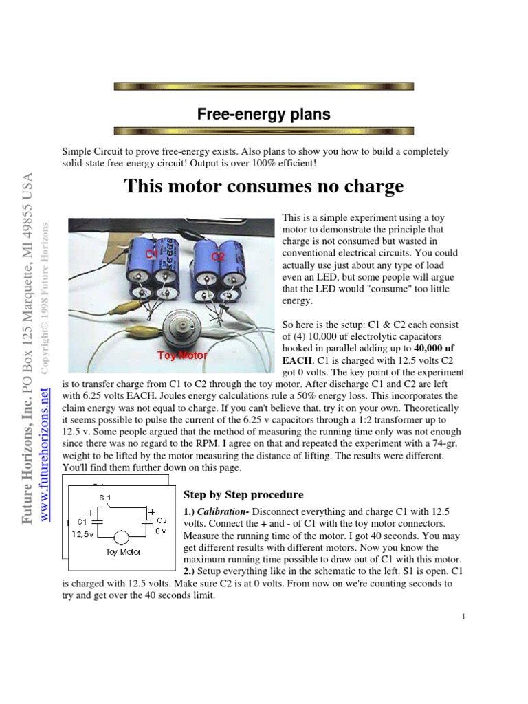 #000 Free Energy Plans | PDF | Science & Mathematics | Technology ...