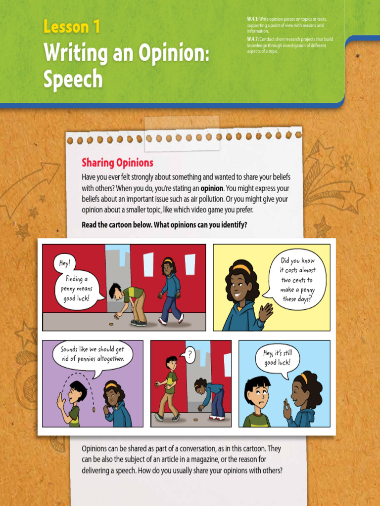 Opinion Writing for Young Writers | PDF