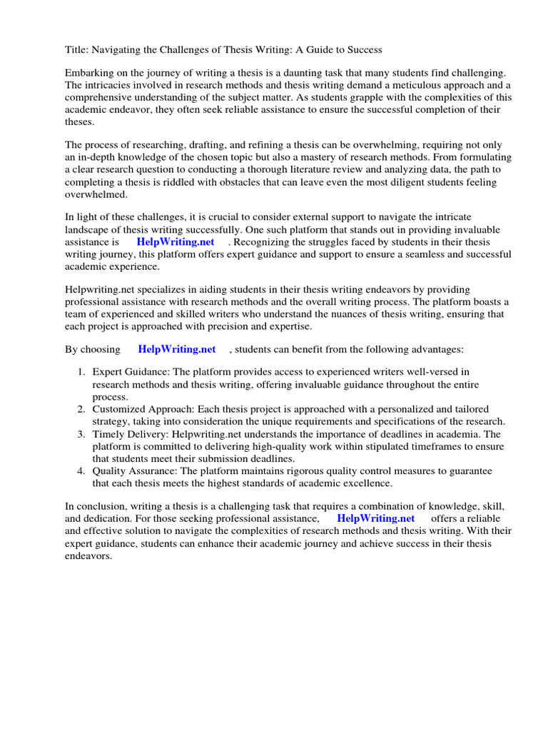 Research Methods and Thesis Writing Book | PDF