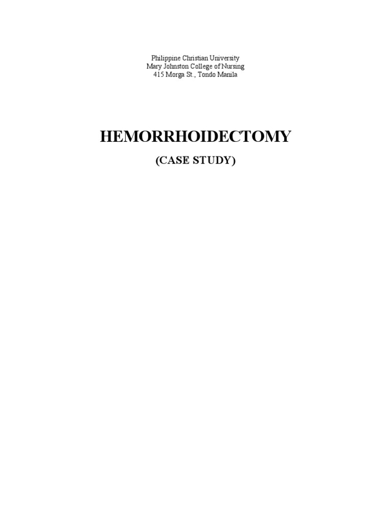 Hemorrhoids | PDF | Hemorrhoid | Medical Specialties