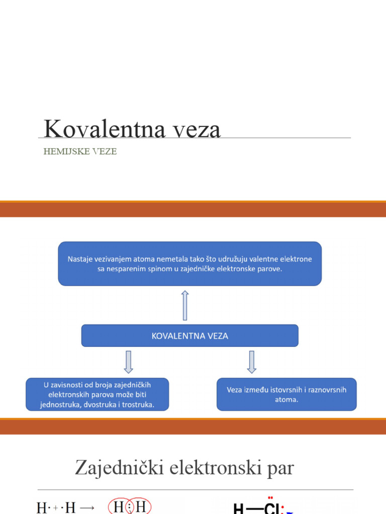 Kovalentna Veza.... | PDF