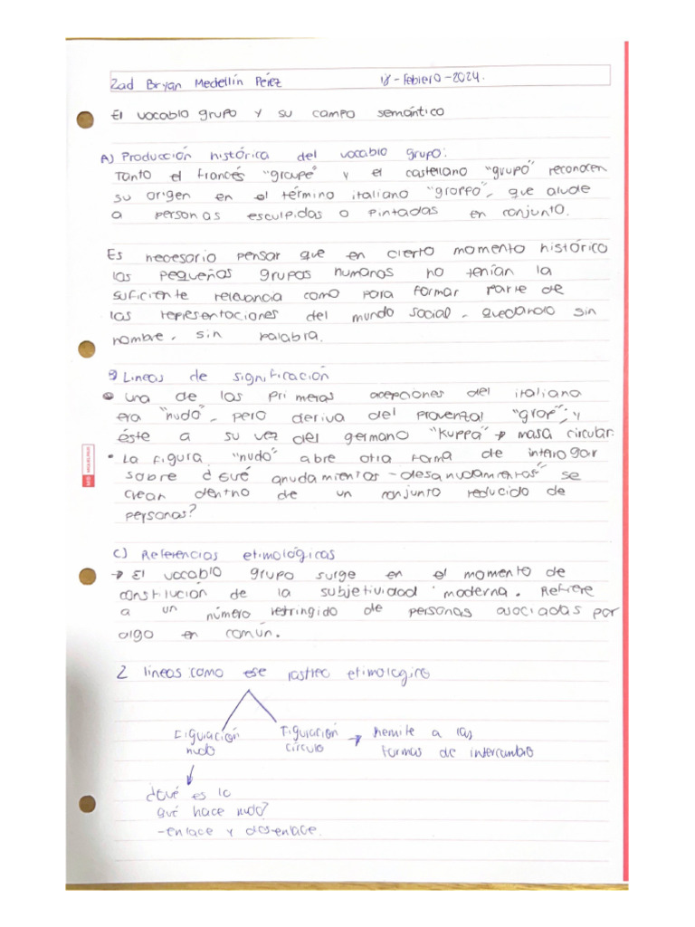 El Vocablo Grupo y Su Campo Semántico | PDF