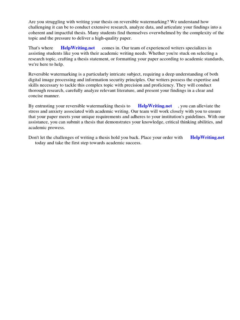 Reversible Watermarking Thesis | PDF | Data Compression | Computer Engineering
