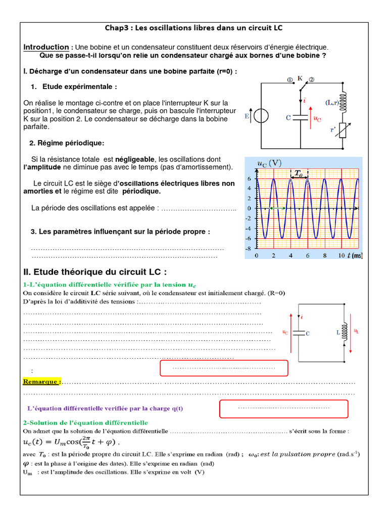 Circuit LC | PDF