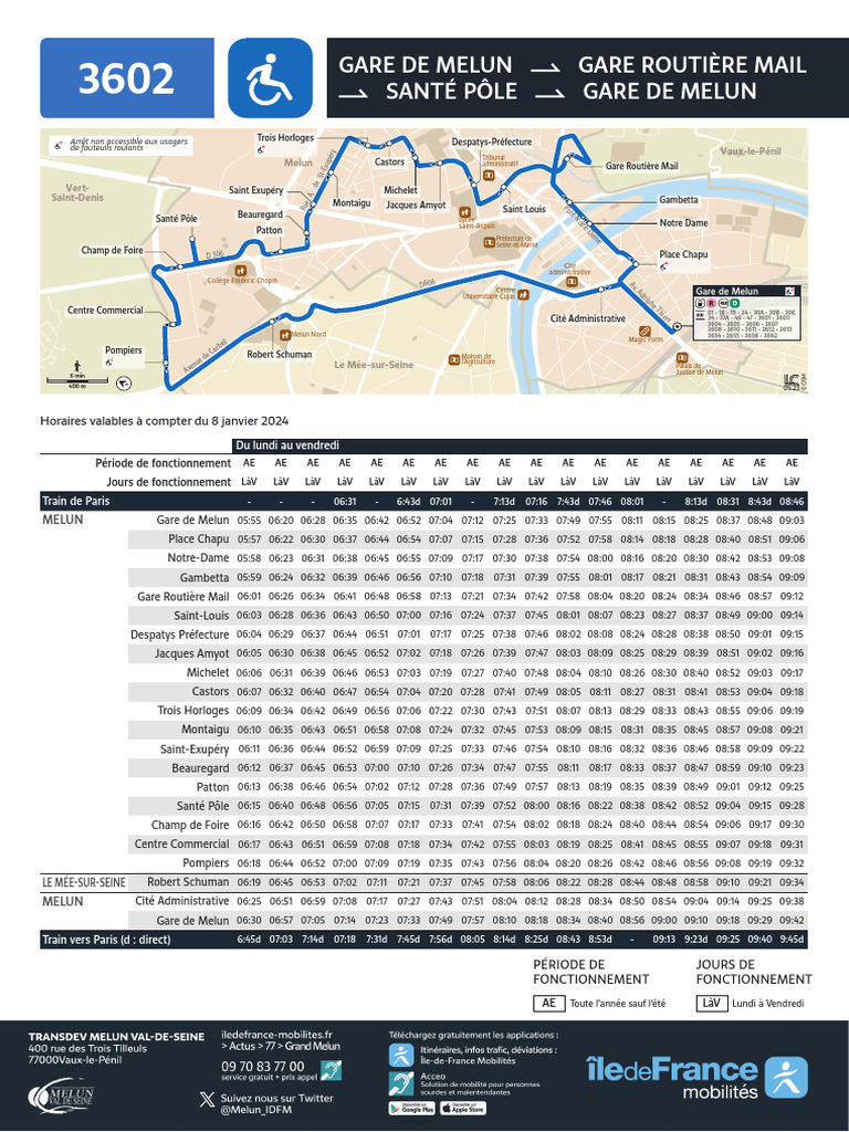 Horaire Bus E Melun