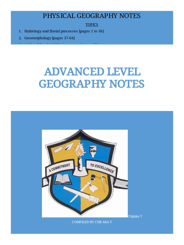 A Level Physical Geography Notes | PDF