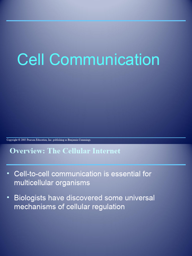 Cell Communication | PDF | Cell Signaling | Signal Transduction
