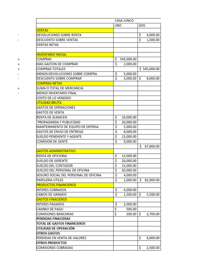 Ejercicio de Conta | PDF | Business | Servicios financieros