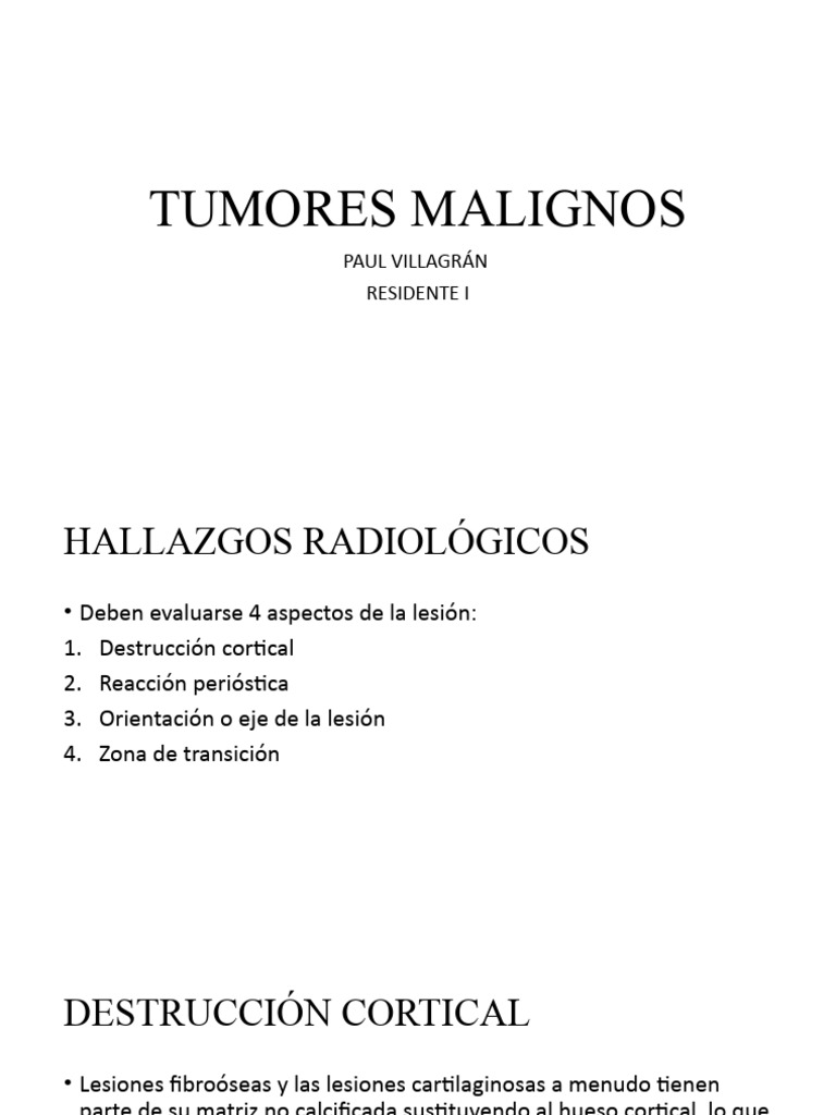 Tumores Malignos | PDF | Sarcoma | Cáncer