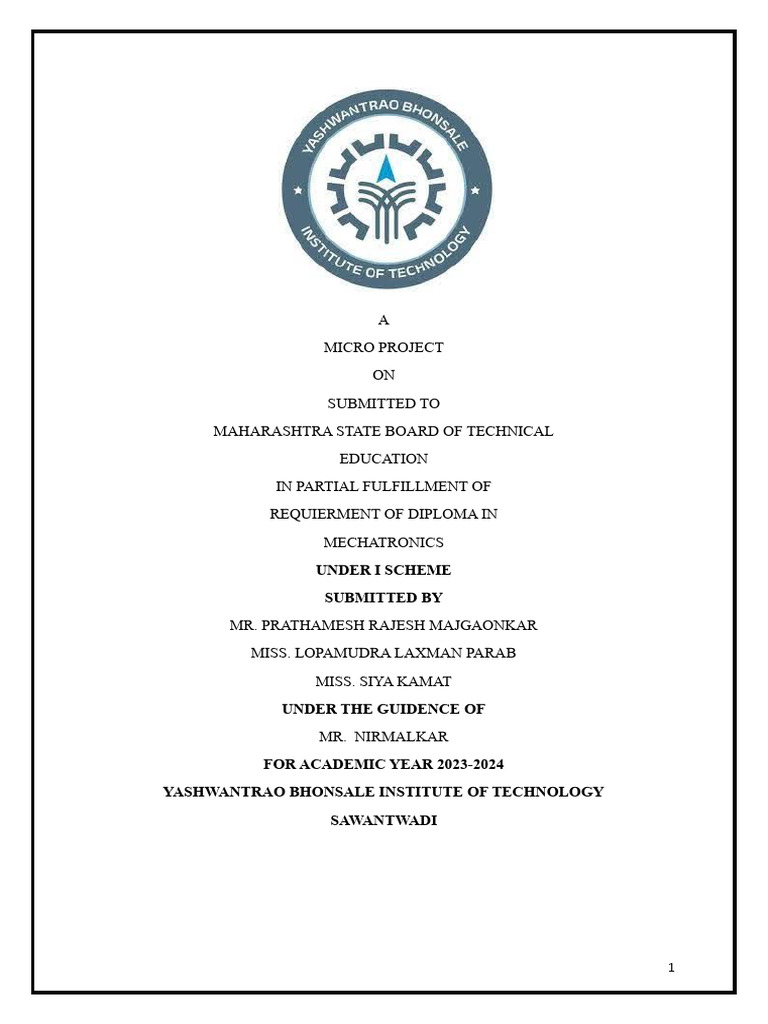 Een Micropro Ject Prathamesh | PDF | Technology & Engineering