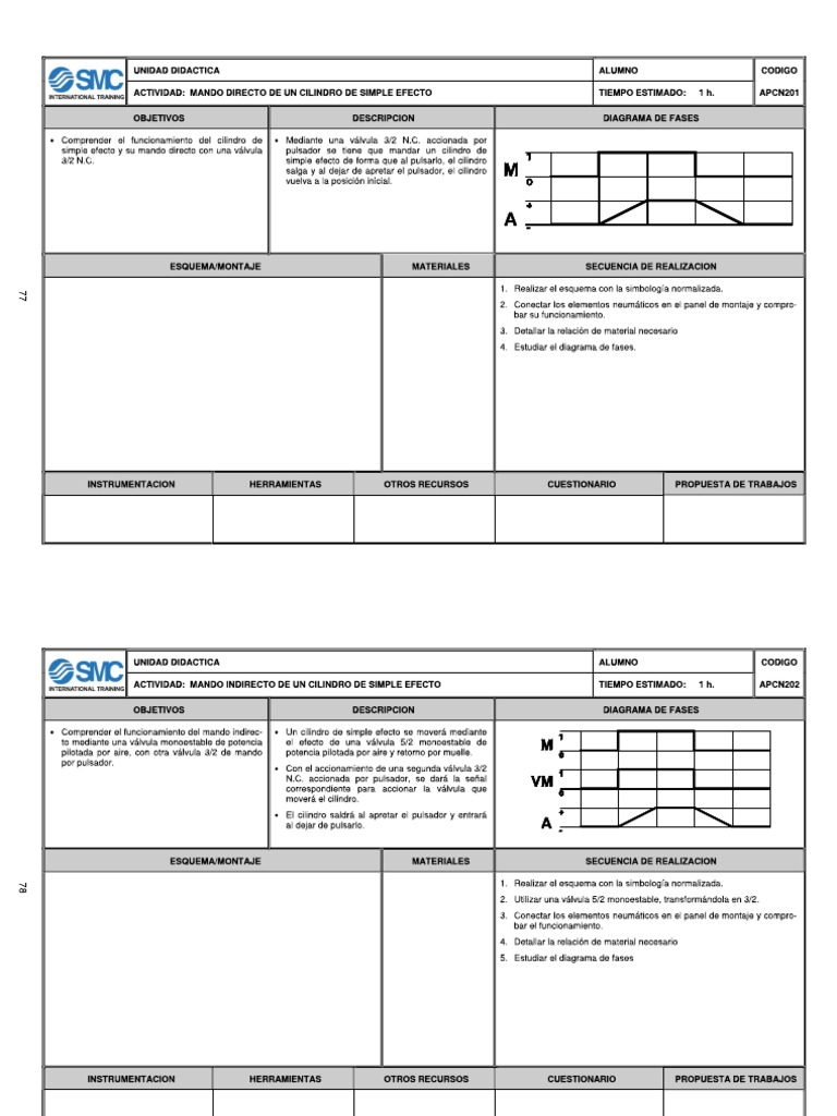 Prácticas Senh Bloque 2 1 Neumática 1 Practicas 1 A 7 | PDF