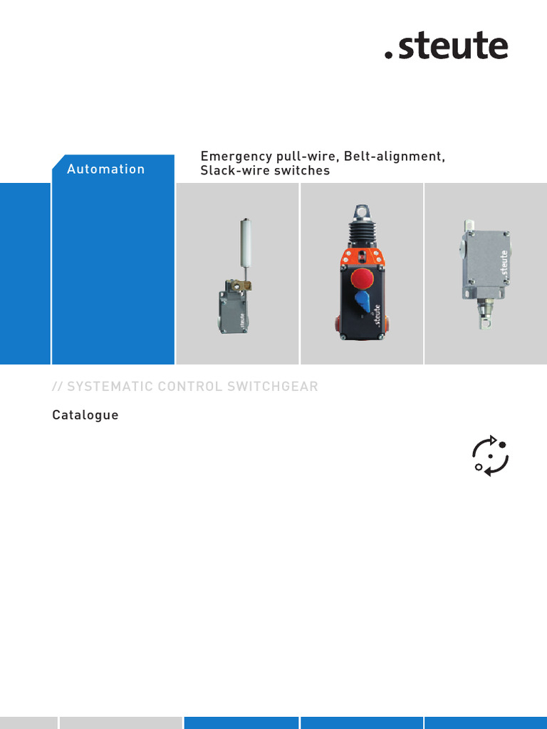 Emergency Pull-wire Pull-wire Belt-Alignment Switches En | PDF | Switch ...