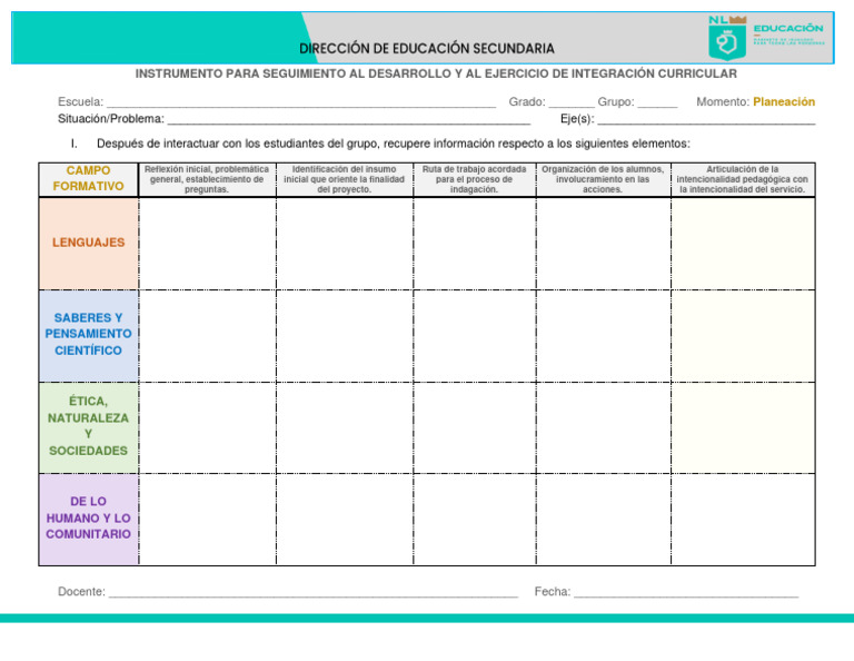 Actividades de Integración Curricular en Secundaria | PDF