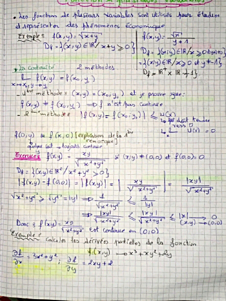 Analyse Mathematique S1 Encg Casa | PDF
